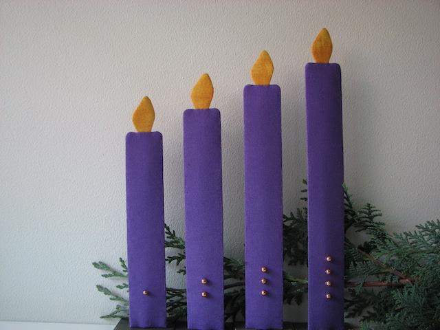 4 Advent lys mønster til håndsy Køb nu.