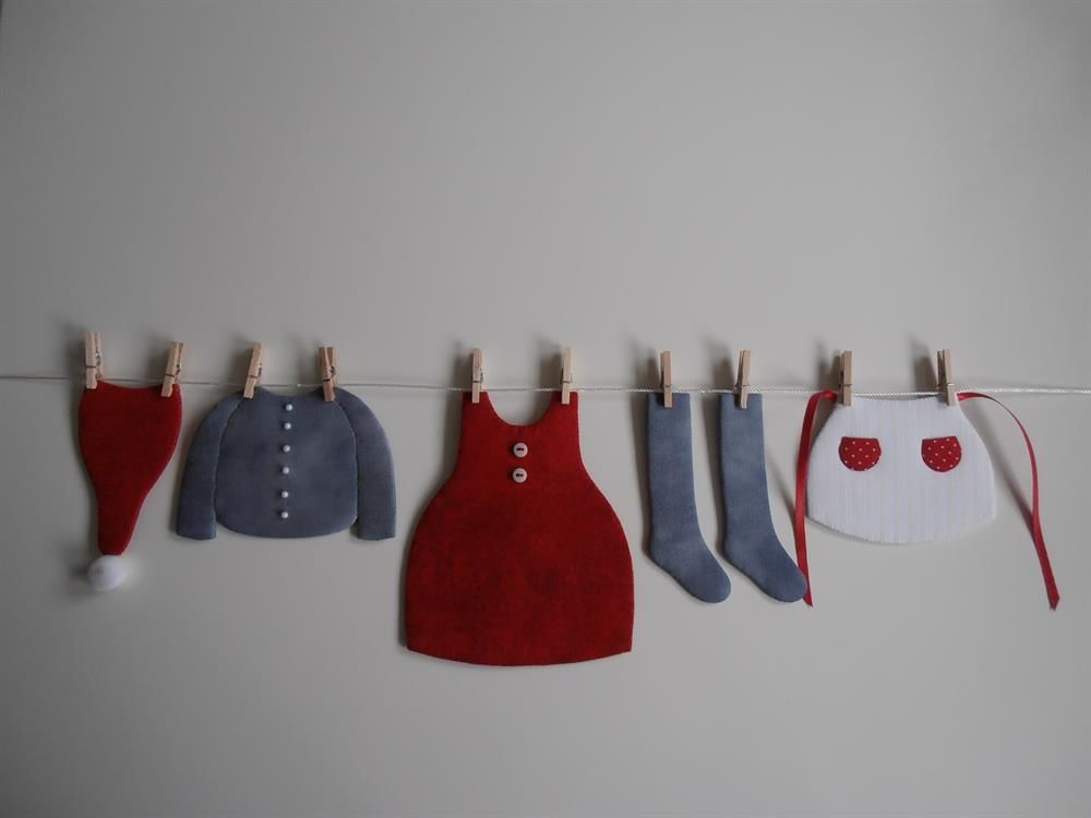 Julekonens vasketøj mønster, håbdsyning syvejledning