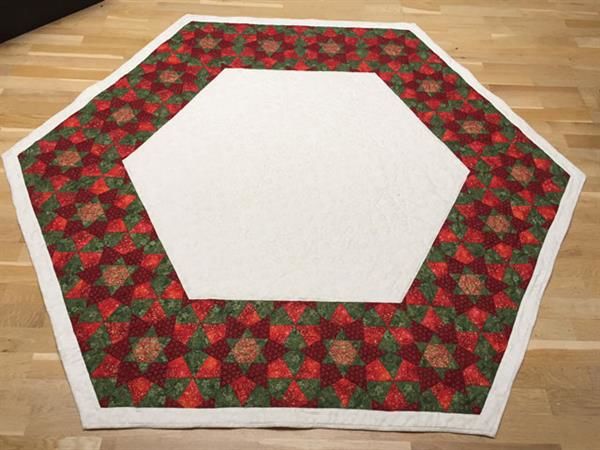 Mønster til Tenna Juletræstæppe Med 18 Stjerner